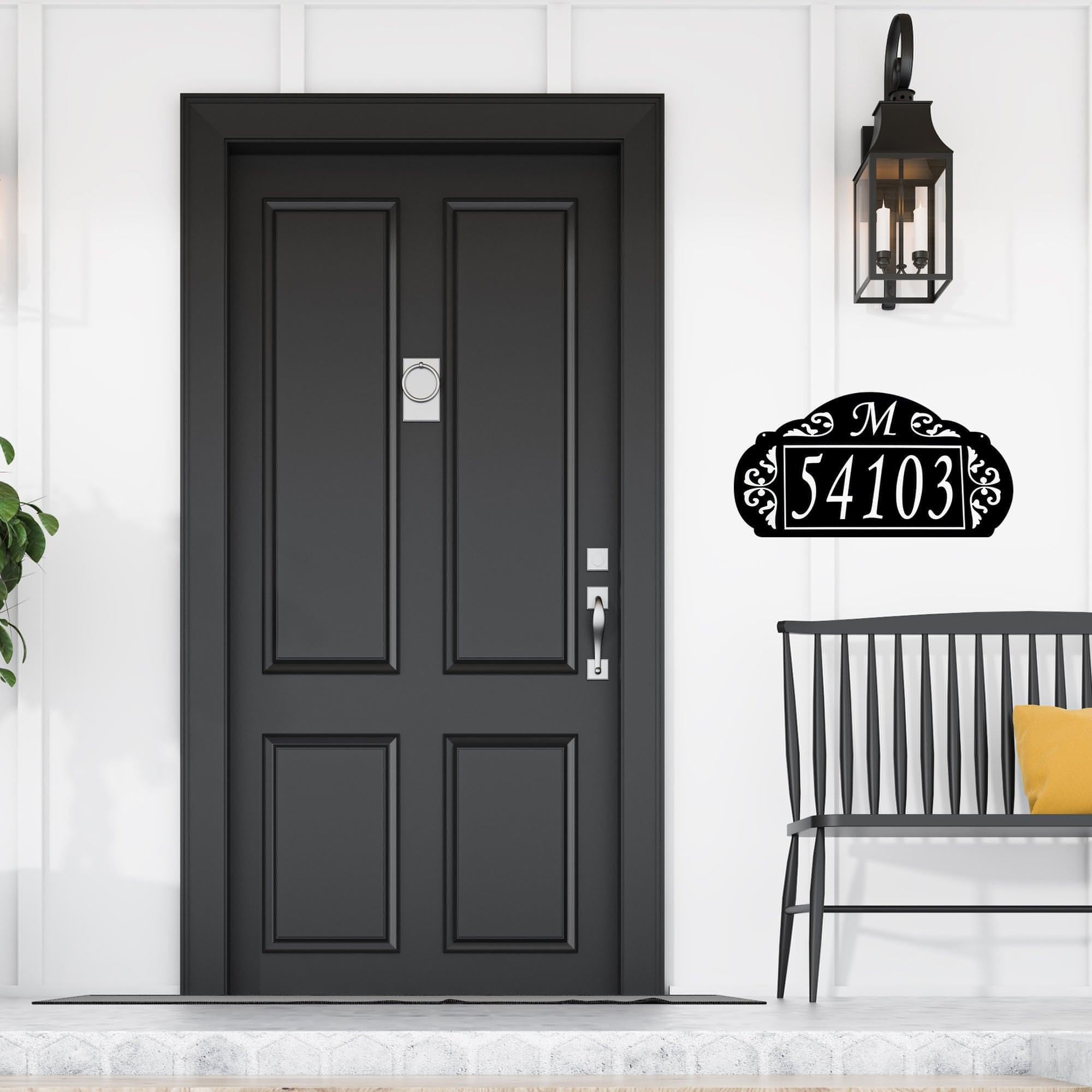 Le Paris Reflective Wall-Mounted Address Sign - Address America