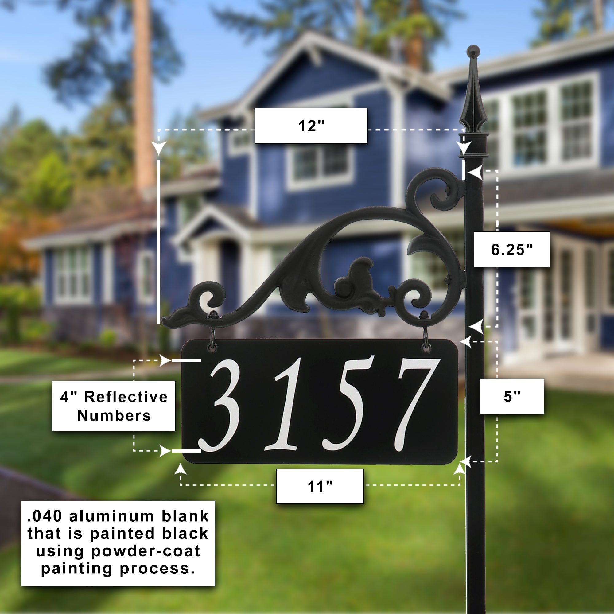 Annandale Reflective Address Sign | Address America | Custom Signs