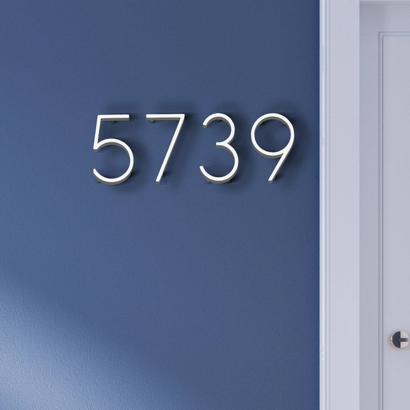 Reflective Modern Floating House Numbers - Address America